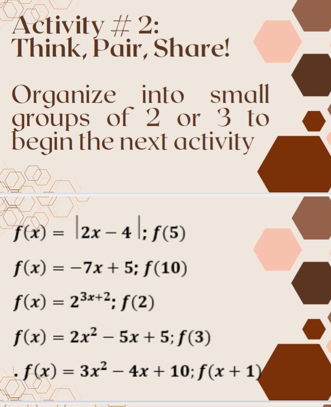 Given the following functions, evaluate the | StudyX
