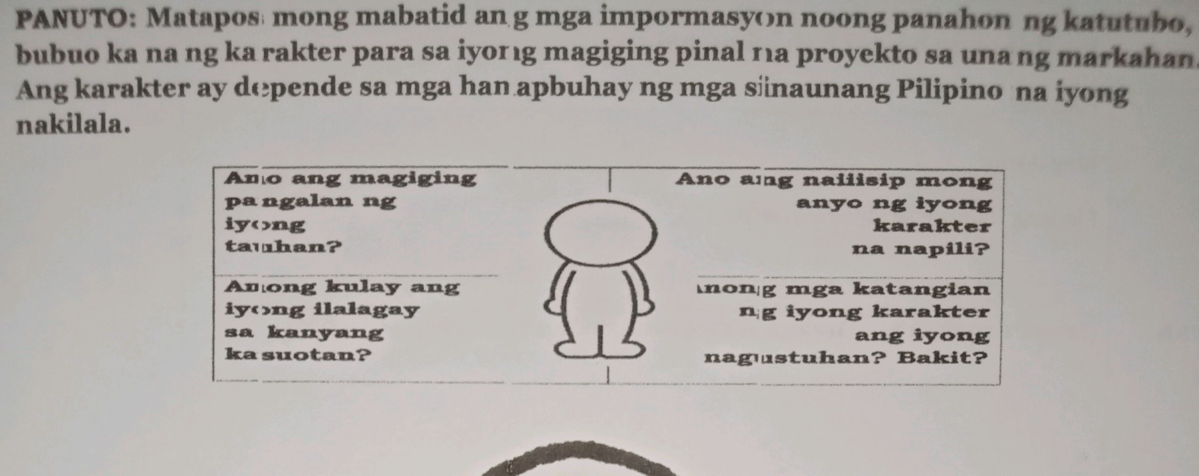 PANUTO: Matapos mong mabatid ang mga | StudyX