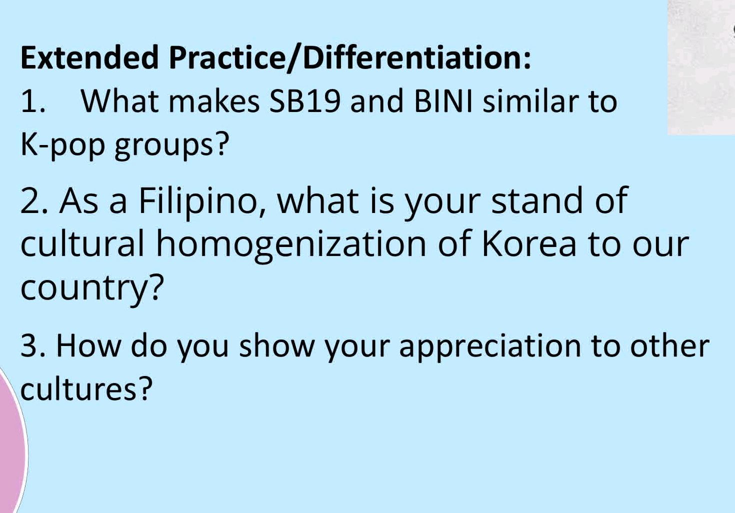 Extended Practice/Differentiation: 1. What | StudyX