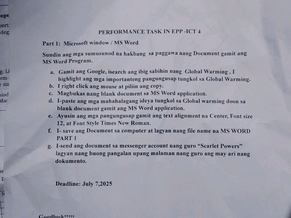 Part 1: Microsoft window / MS Word Sundin | StudyX