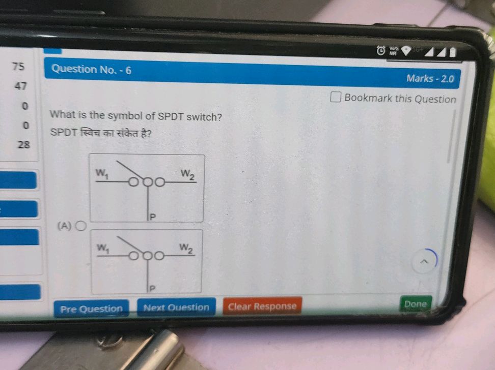 What is the symbol of SPDT switch? SPDT | StudyX