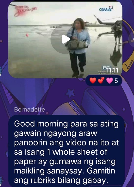 Good morning para sa ating gawain ngayong | StudyX
