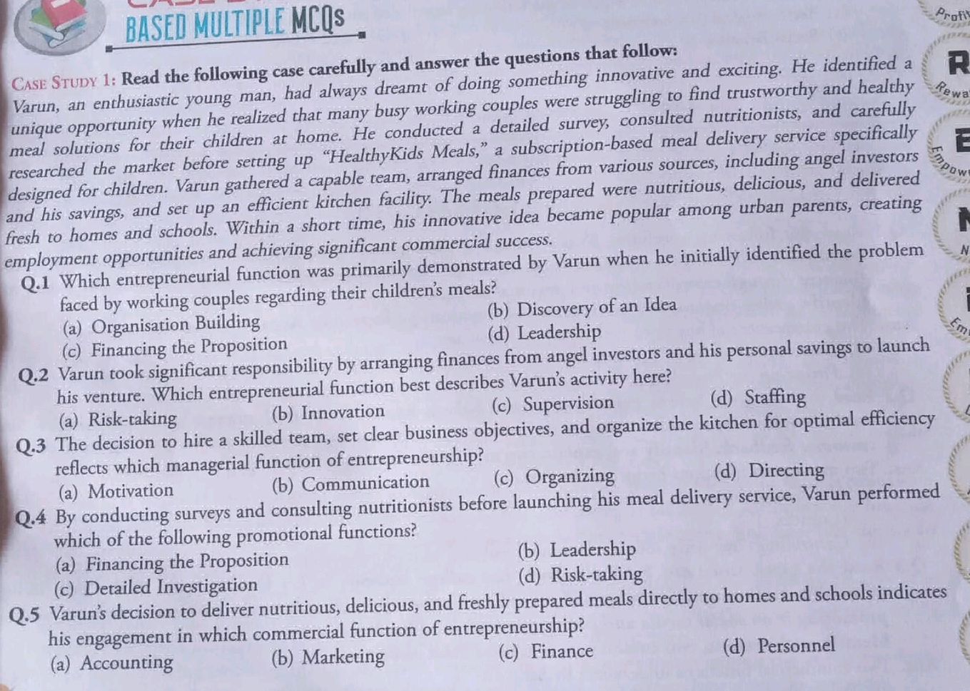 CASE STUDY 1: Read the following case | StudyX