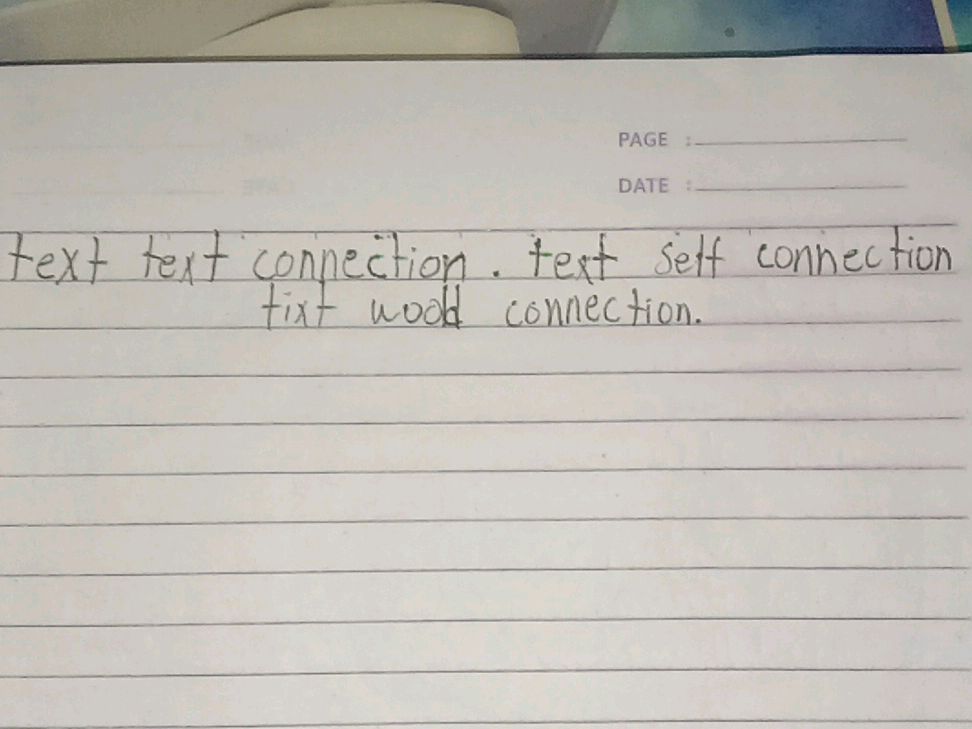 text text connection. text self connection | StudyX