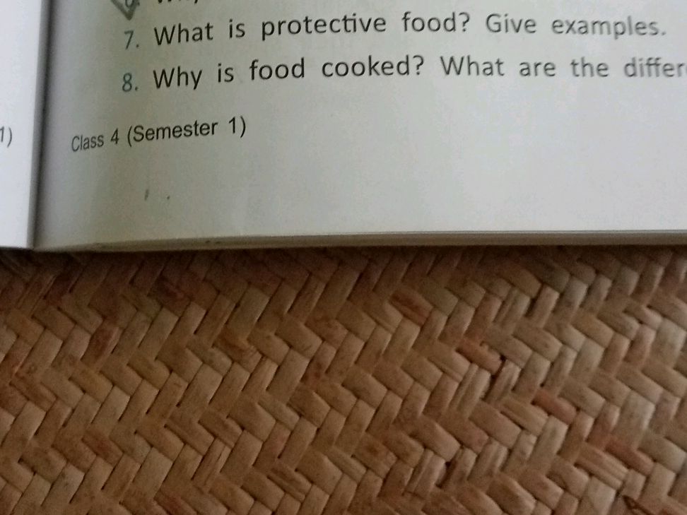 What is protective food? Give examples. 8.