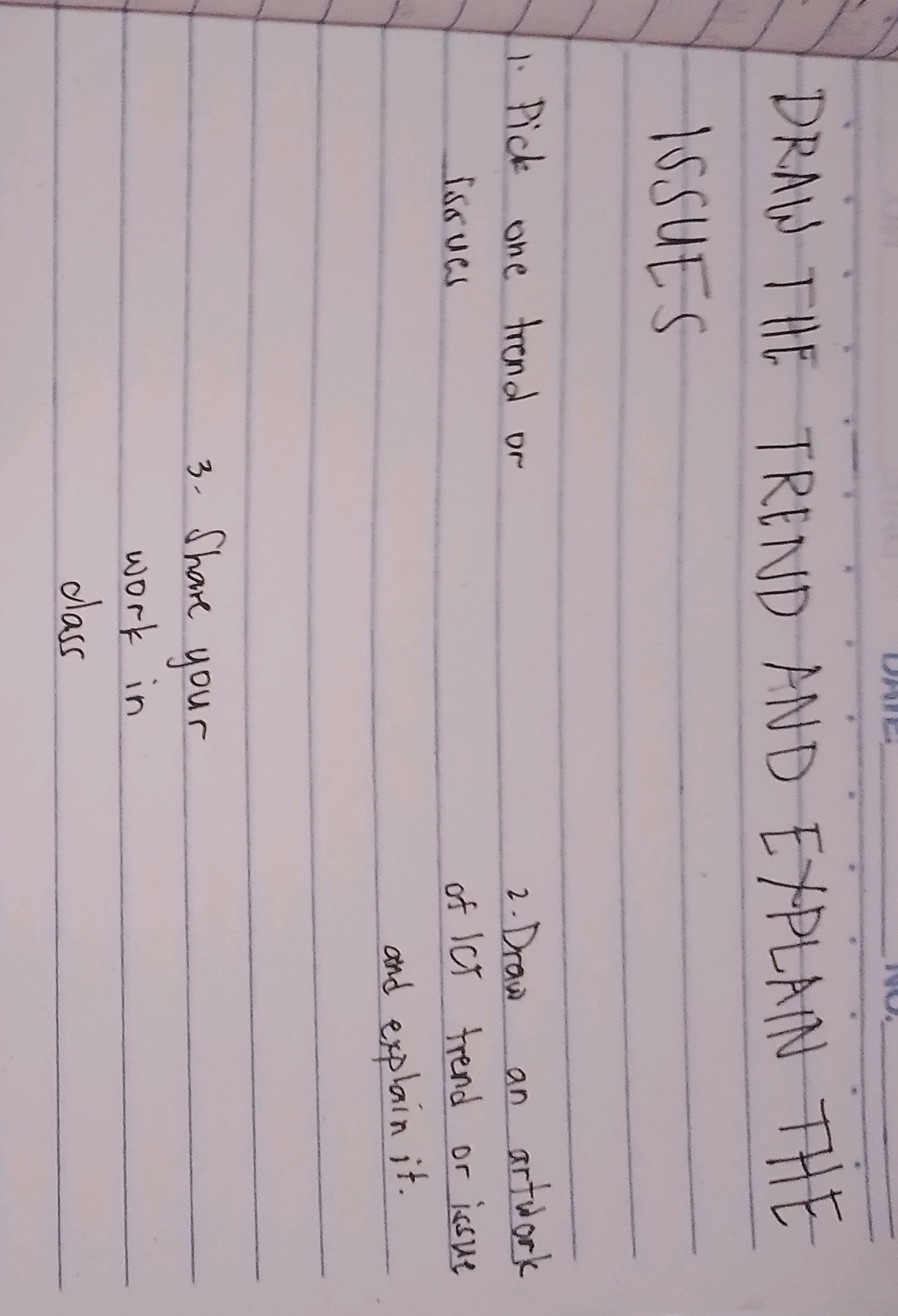 DRAW THE TREND AND EXPLAIN THE ISSUES 1. | StudyX