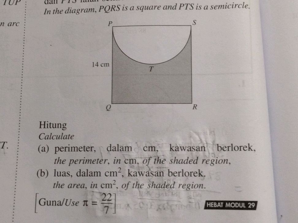 In the diagram, PQRS is a square and PTS is | StudyX