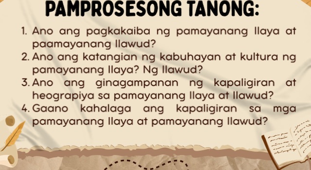 1. Ano ang pagkakaiba ng pamayanang Ilaya at | StudyX