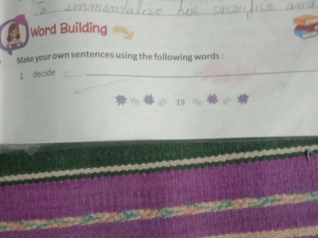 Make your own sentences using the following | StudyX