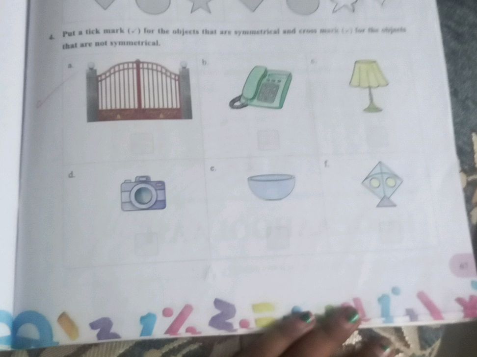 4. Put a tick mark ( ) for the objects that | StudyX