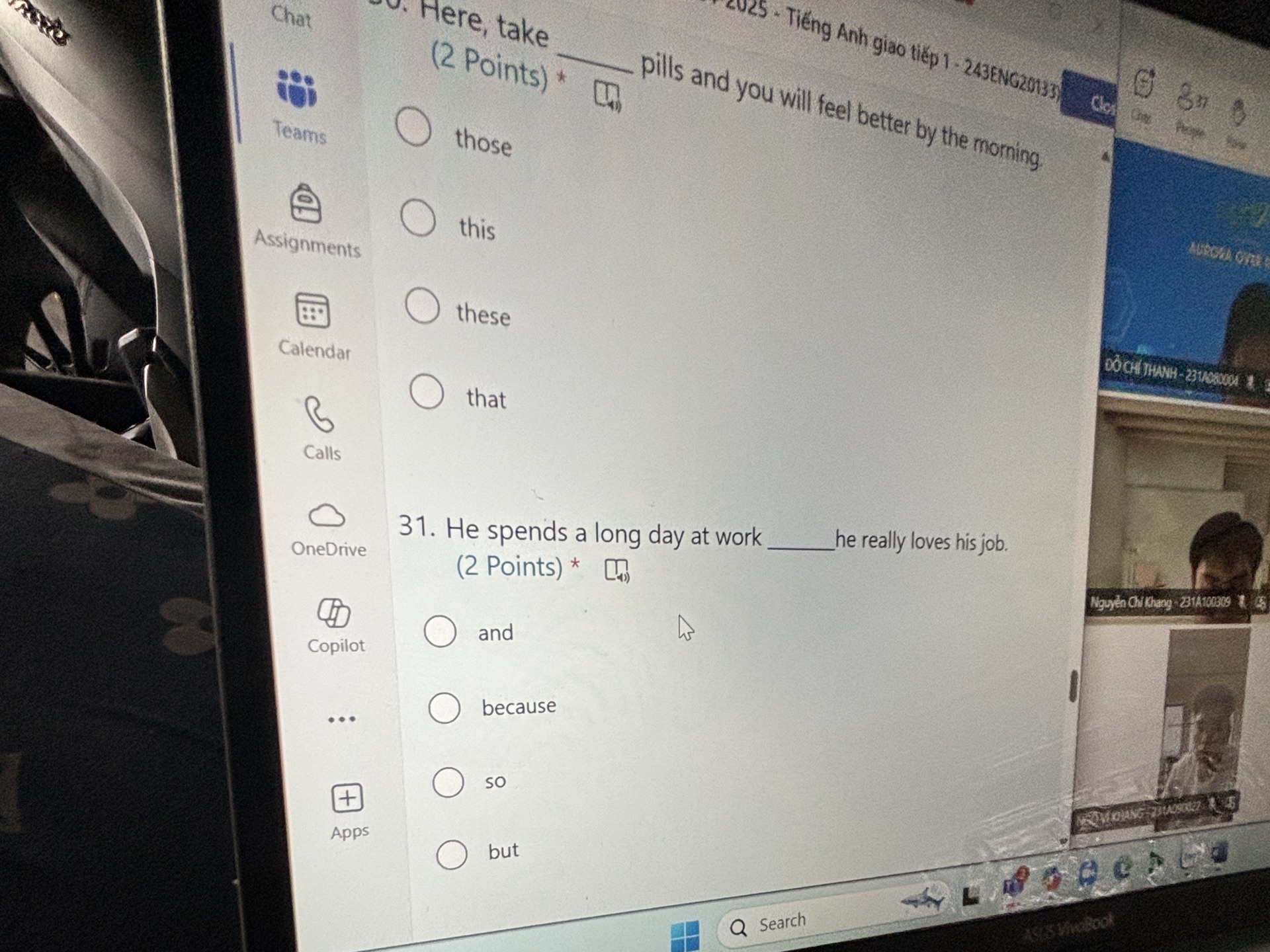 30. Here, take ____ pills and you will feel | StudyX