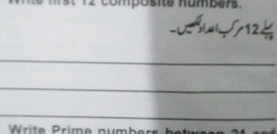 First 12 Composite Numbers