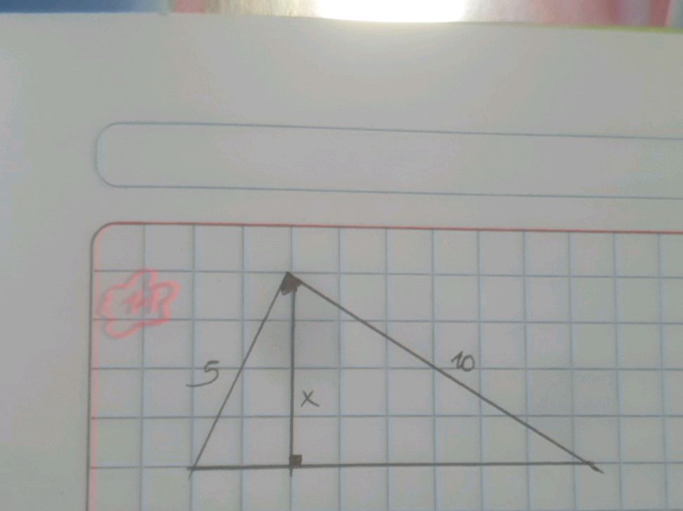 A right triangle is shown with a height | StudyX