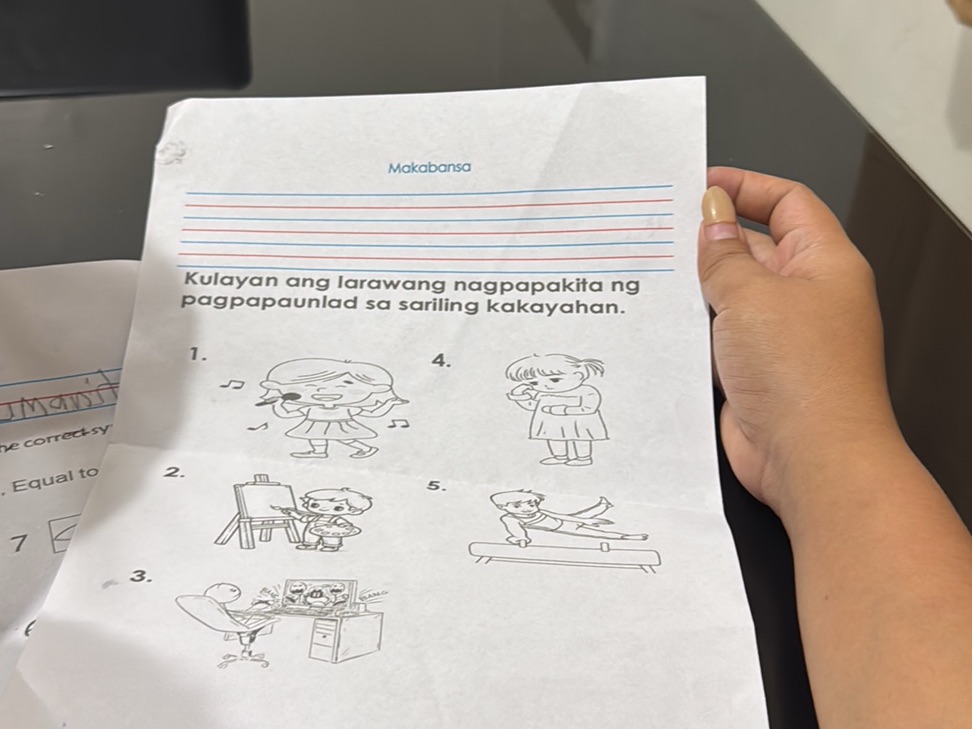 Kulayan ang larawang nagpapakita ng | StudyX