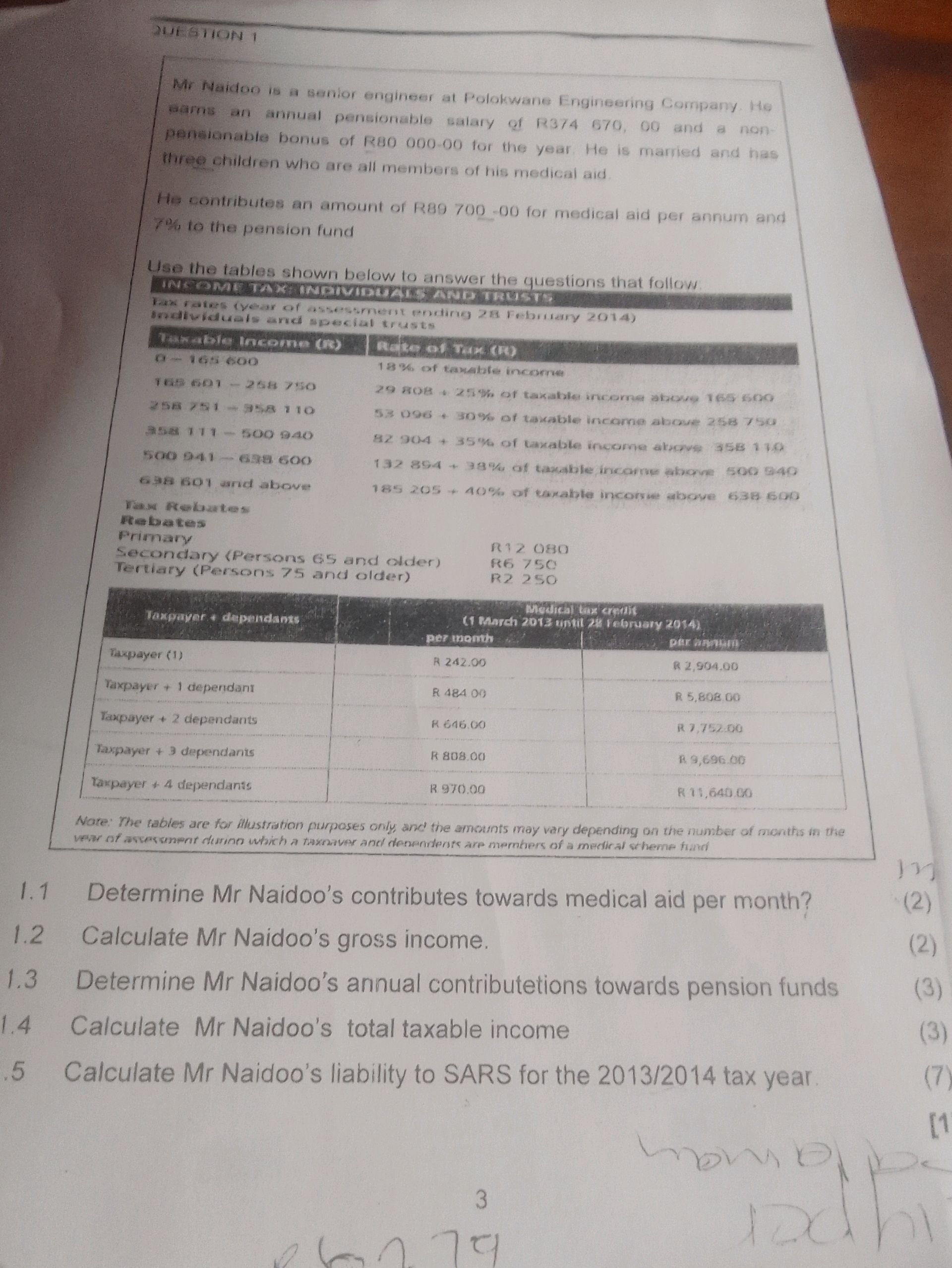 Mr Naidoo is a senior engineer at Polokwane | StudyX