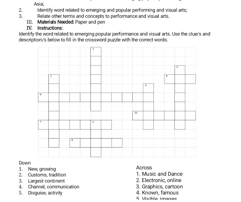 Identify word related to emerging and | StudyX