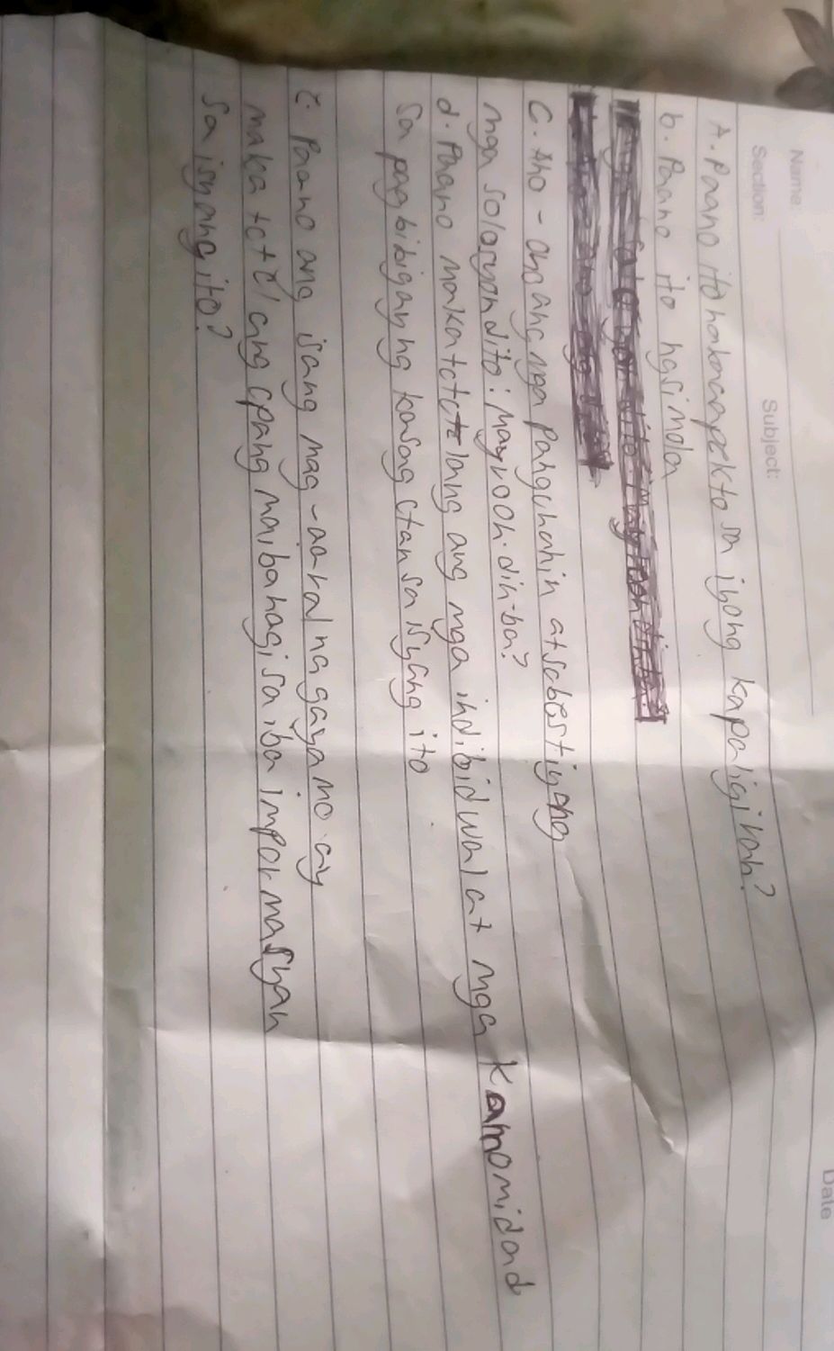 A. Paano ito hakanaapekto sa iyong | StudyX