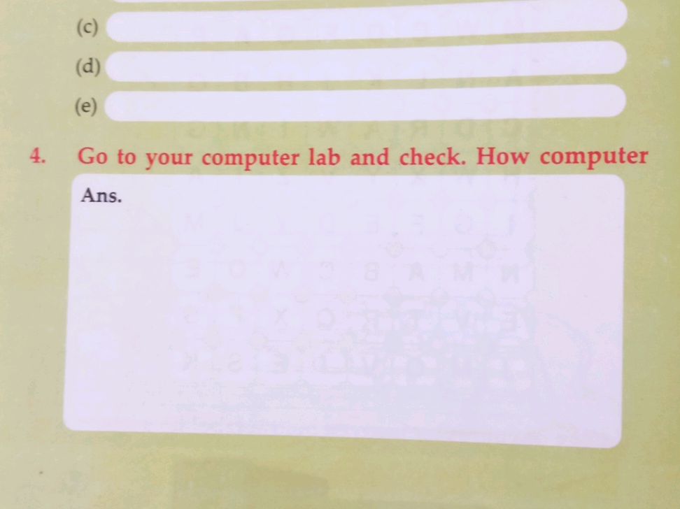 4. Go to your computer lab and check. How | StudyX