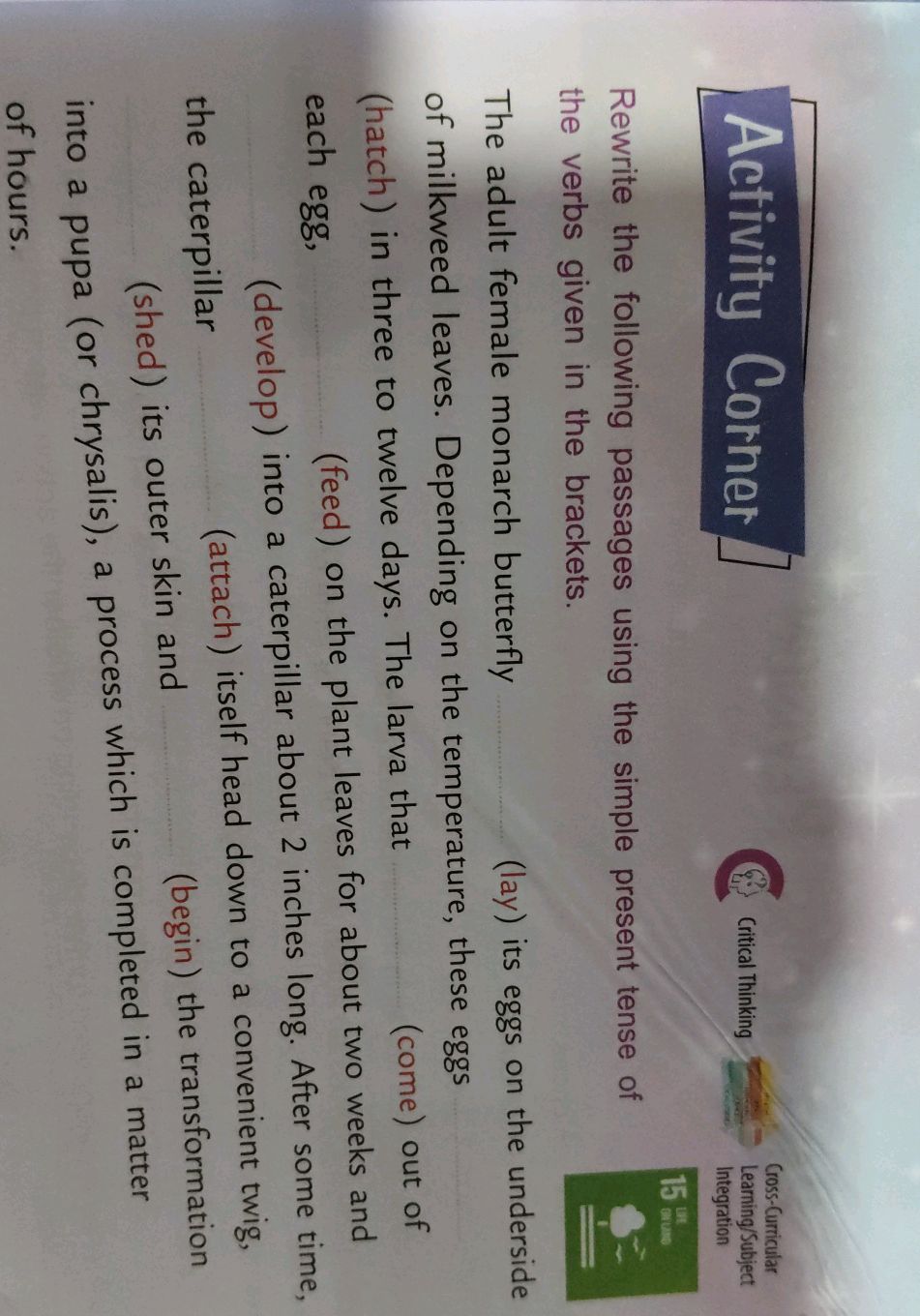 Rewrite the following passages using the | StudyX