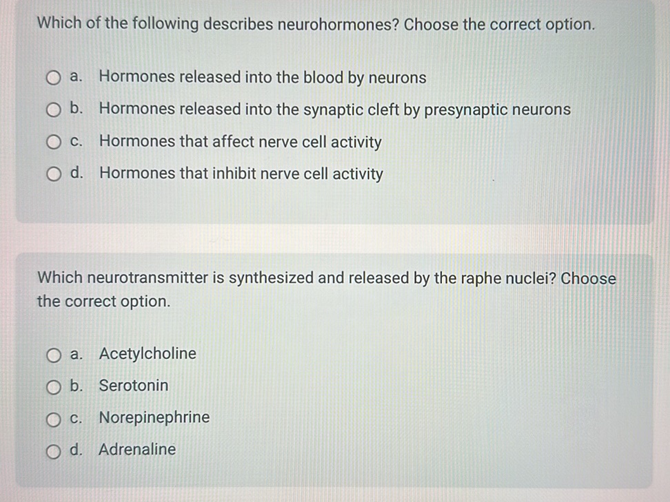Which of the following describes | StudyX