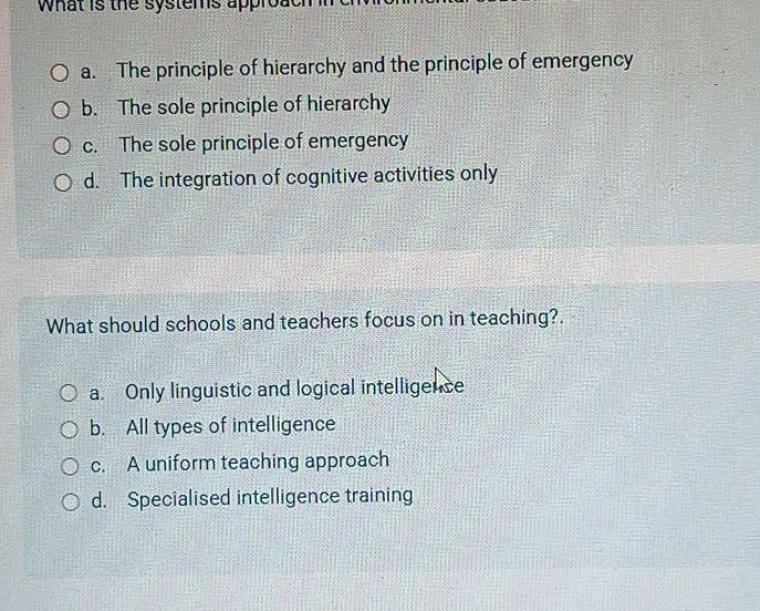 What is the systems approach in | StudyX
