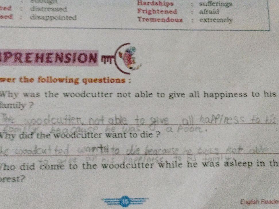 Why was the woodcutter not able to give all | StudyX