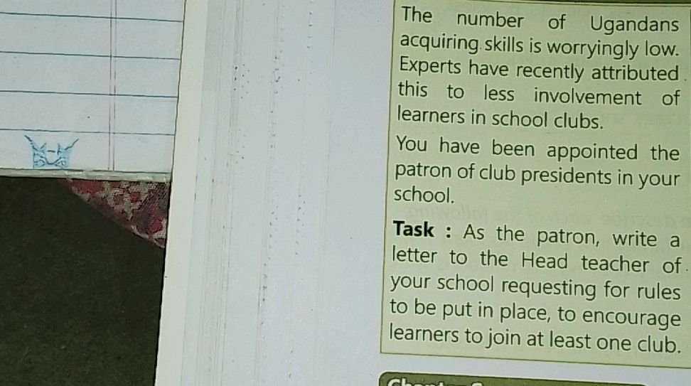 Task: As the patron, write a letter to the | StudyX