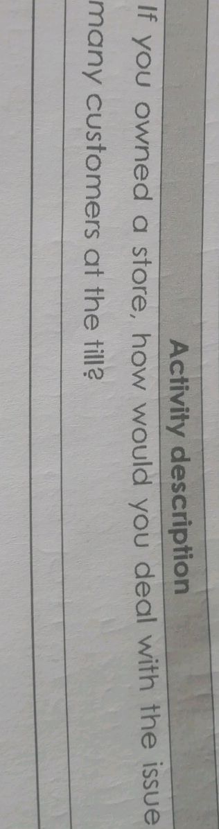 If you owned a store, how would you deal | StudyX