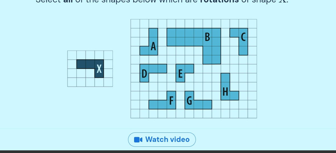 Select all of the shapes below which are