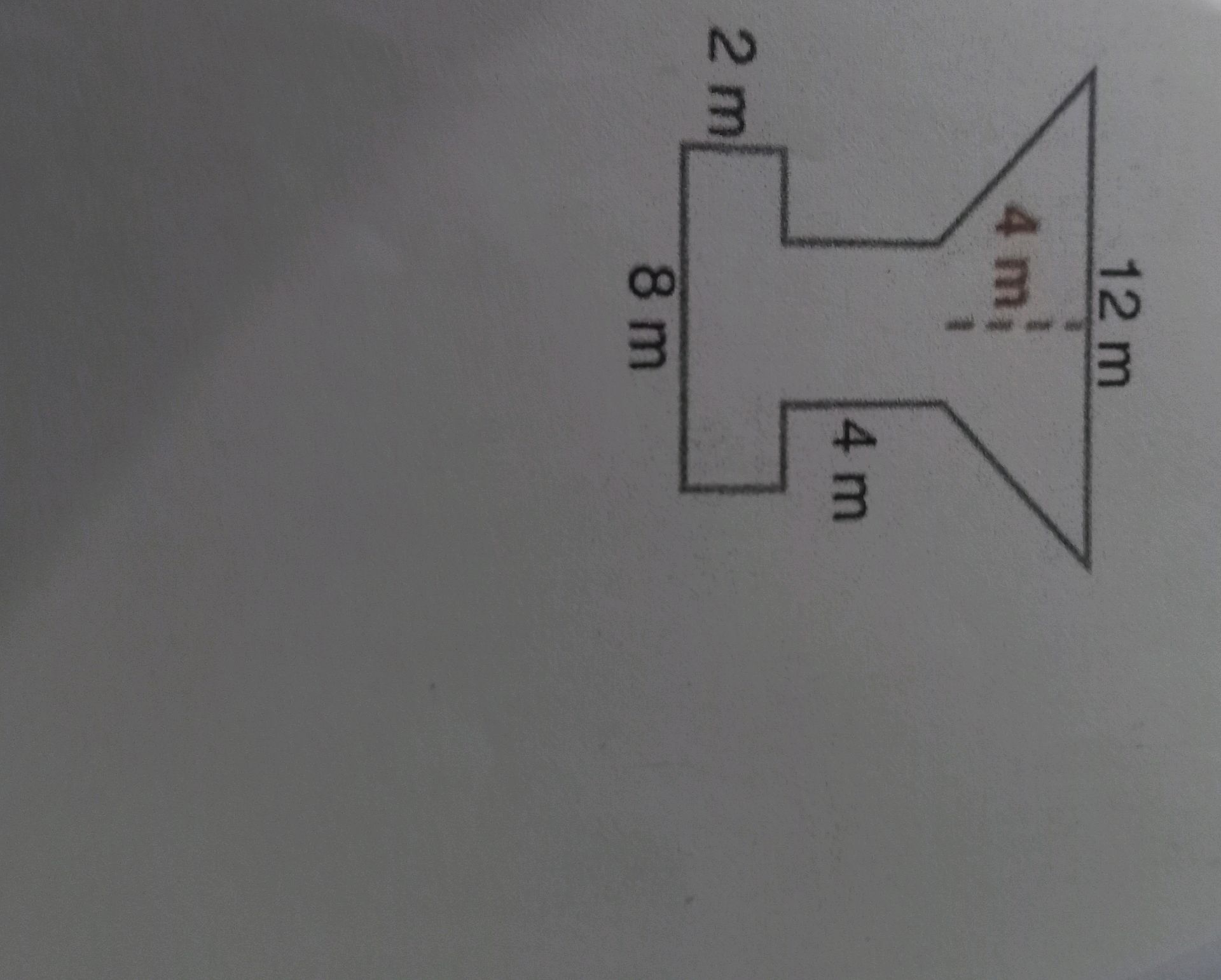 The image shows a composite shape. The | StudyX