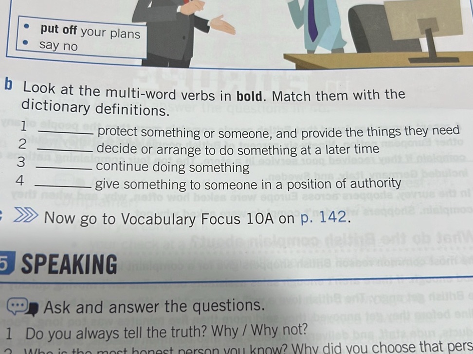 Look at the multi-word verbs in bold. Match | StudyX