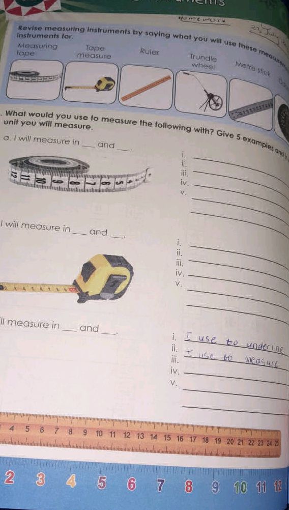 Revise measuring instruments by saying what | StudyX