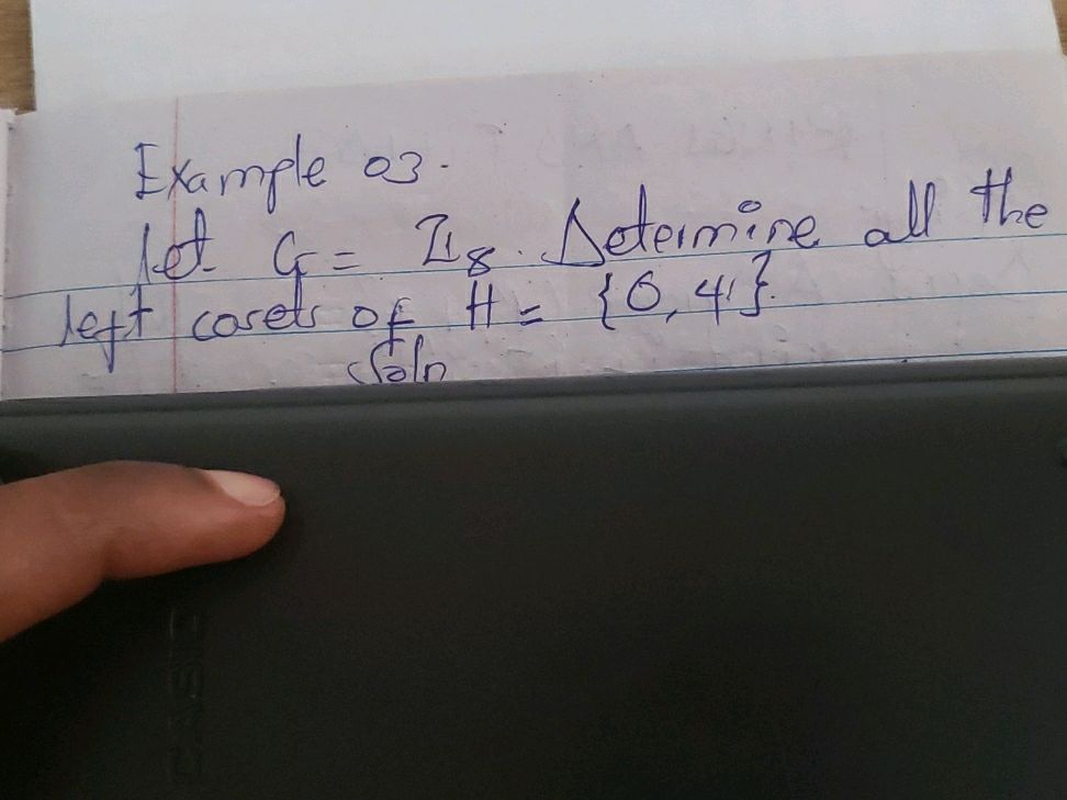 Example 03. let $G = Z_8$. Determine all | StudyX