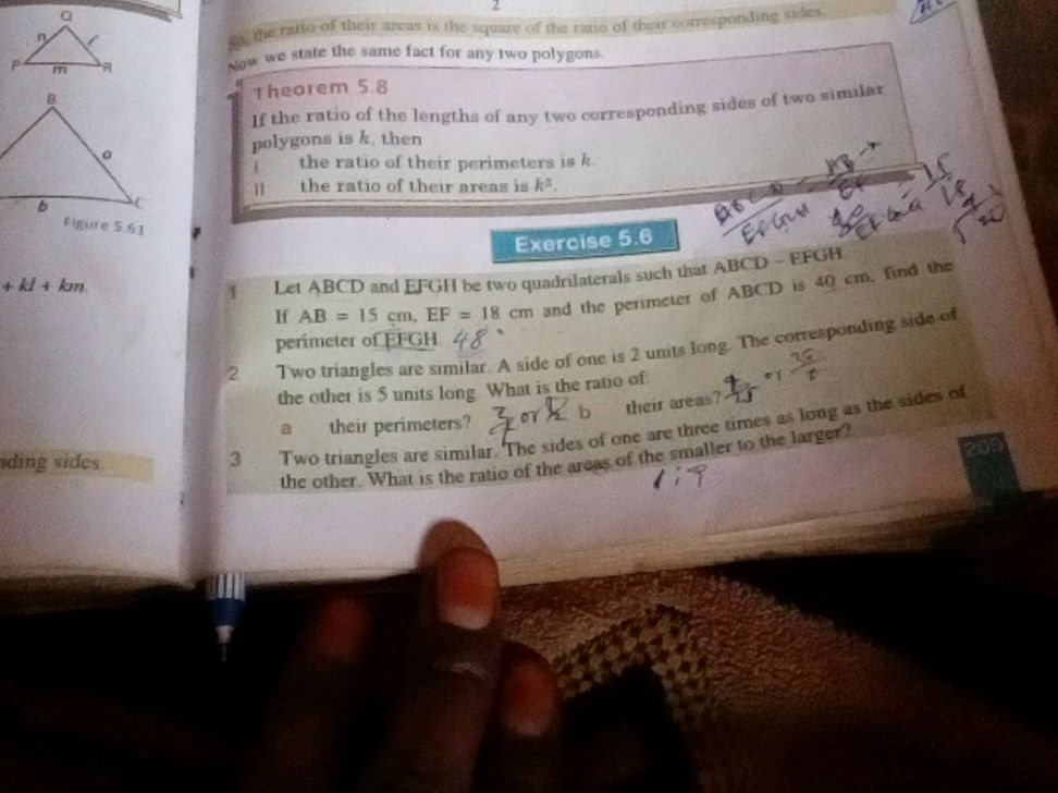 1. Let ABCD and EFGH be two quadrilaterals | StudyX