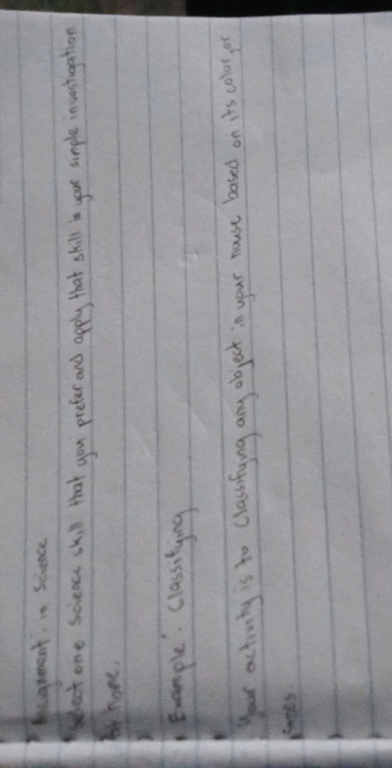 Assignment in Science Select one Science | StudyX