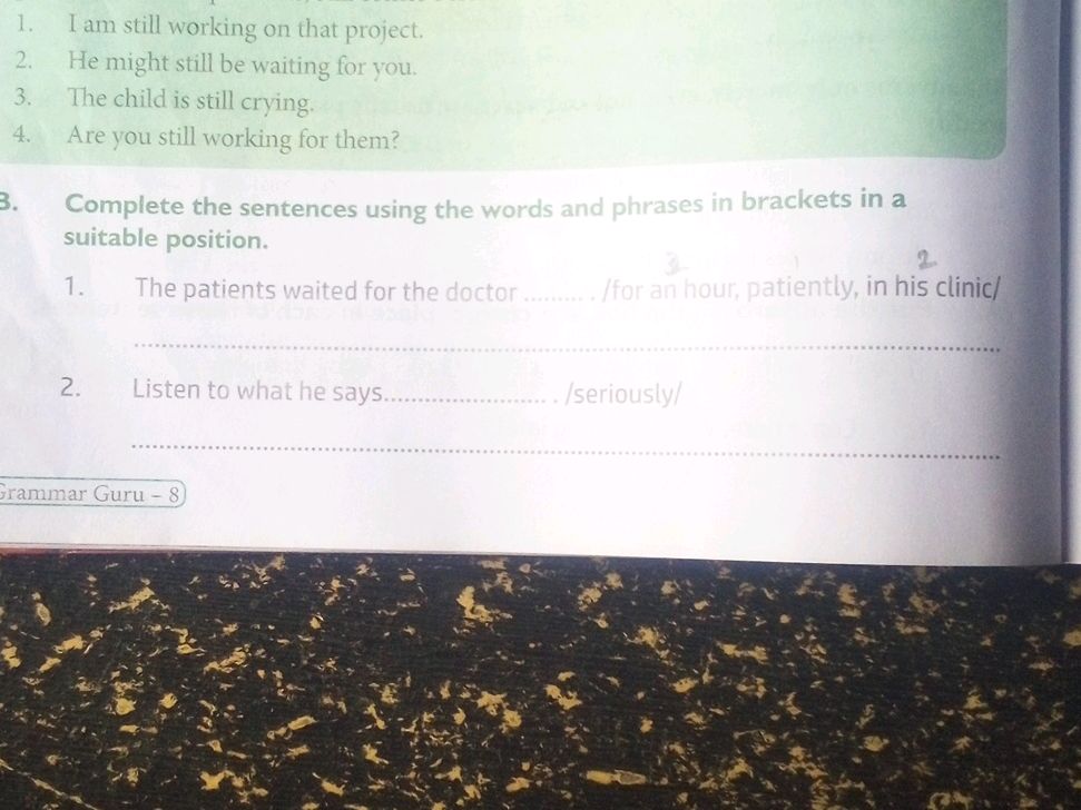 3. Complete the sentences using the words | StudyX