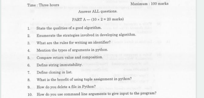 1. State the qualities of a good algorithm. | StudyX