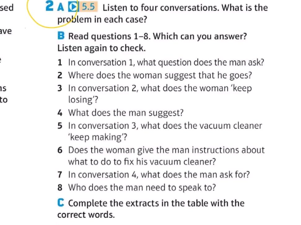 Listen to four conversations. What is the | StudyX