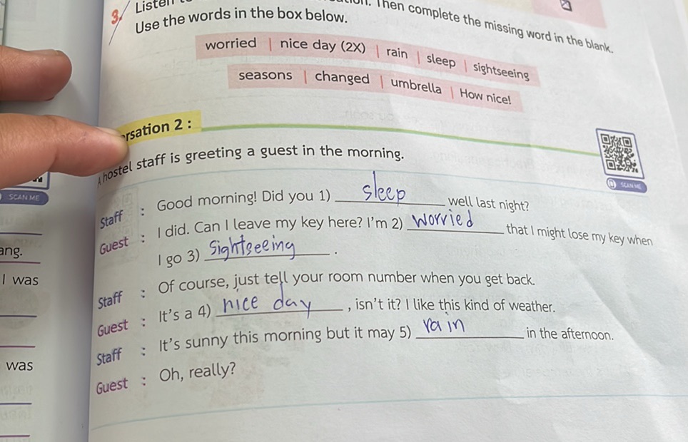 Use the words in the box below. Then | StudyX