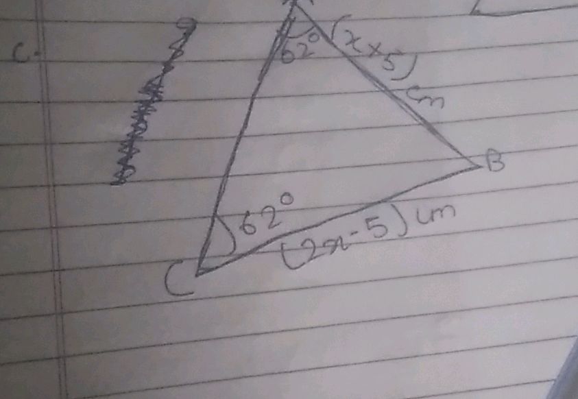 A triangle is shown with the following | StudyX