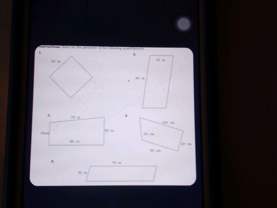 Instructions: Solve for the perimeter of the | StudyX