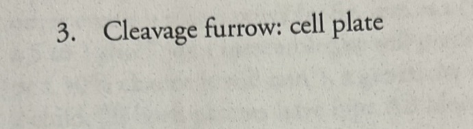 Cleavage furrow vs cell plate | StudyX