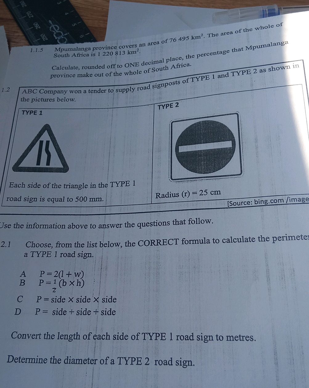 2.1 Choose, from the list below, the CORRECT | StudyX
