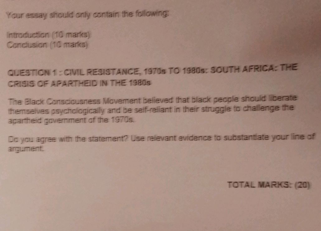 Your essay should only contain the | StudyX