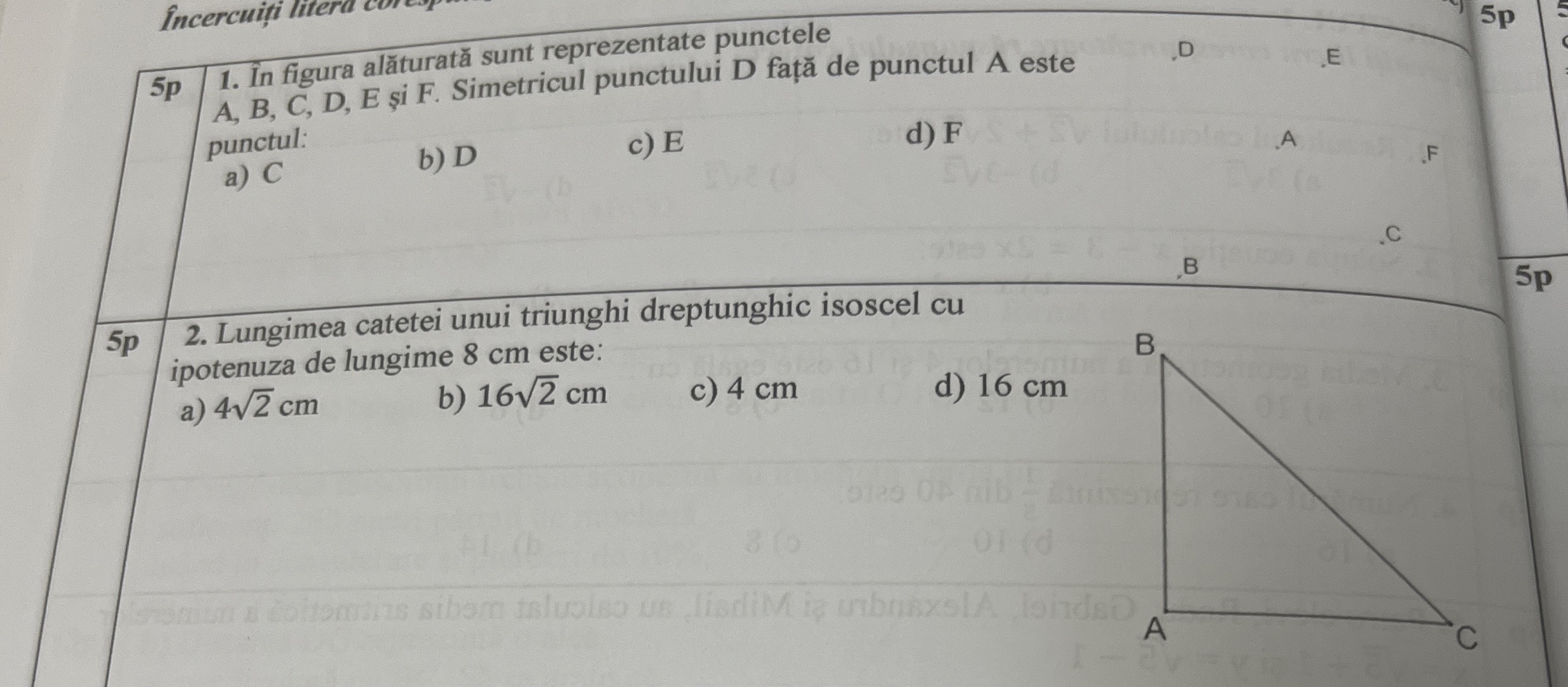 1. În figura alăturată sunt reprezentate | StudyX
