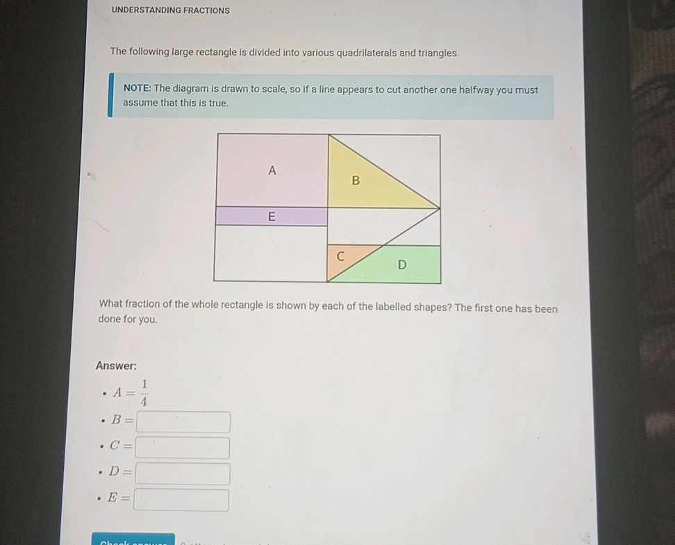 The following large rectangle is divided | StudyX