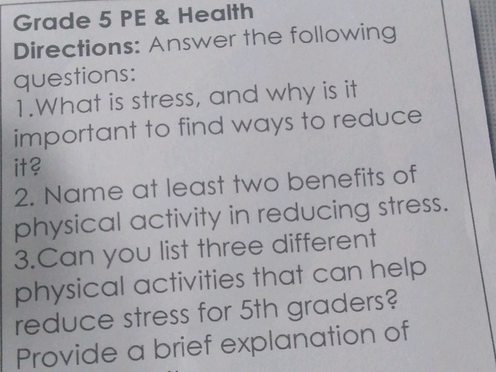 Directions: Answer the following questions: | StudyX