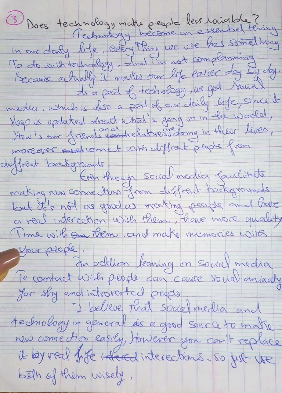 Does technology make people less sociable? | StudyX