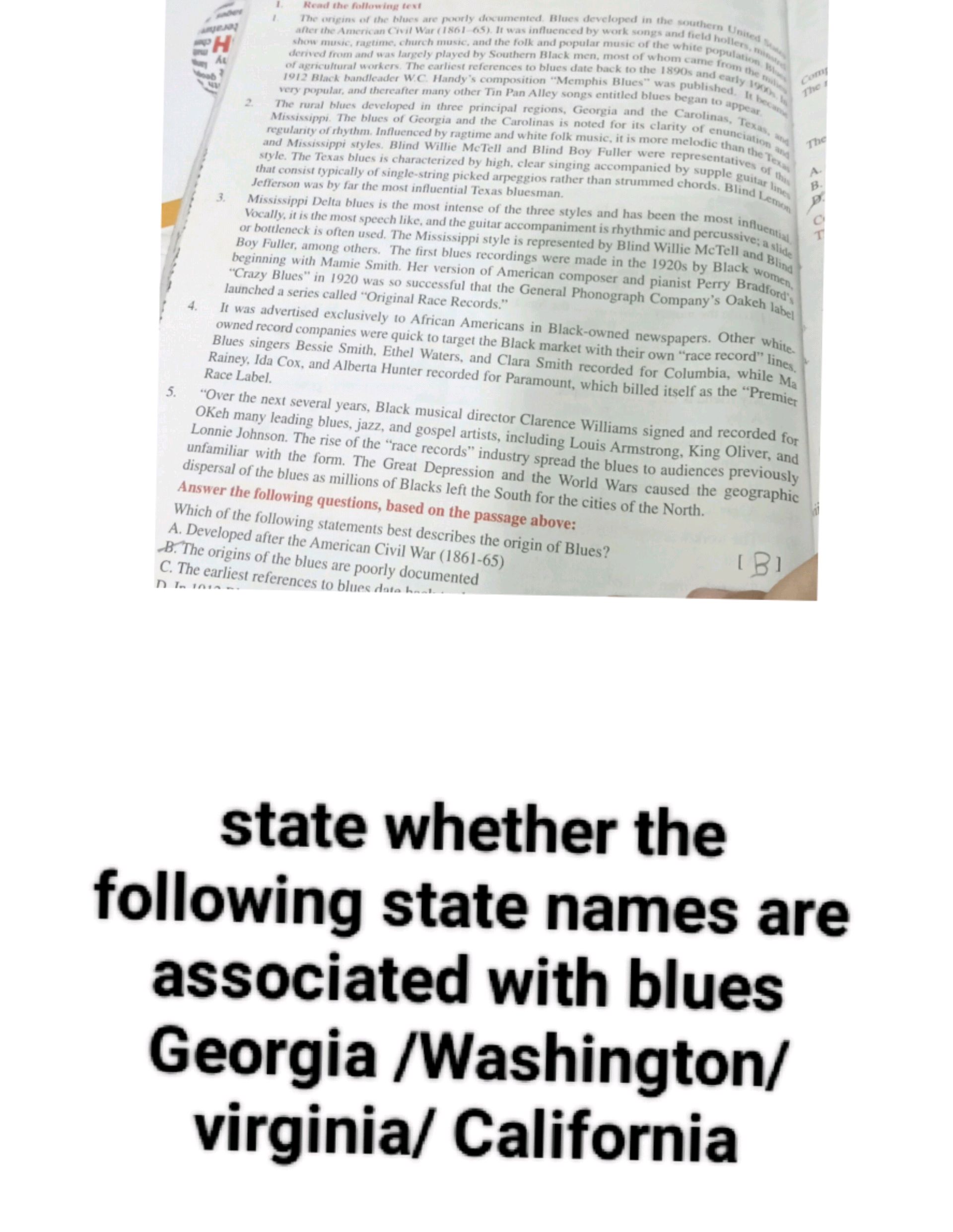 state whether the following state names are | StudyX
