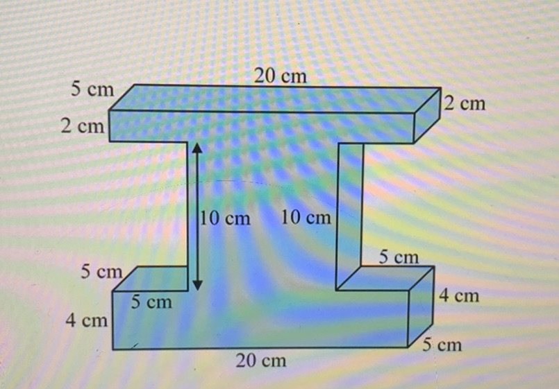 The image shows a 3D shape with the | StudyX